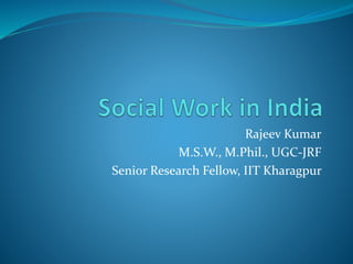 14.social work in india | PPTX