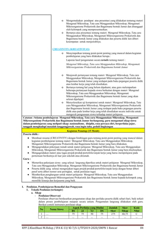 RPP IPA KELAS 7 Bab 2.klasifikasi makhluk hidup | PDF