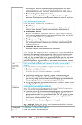RPP IPA KELAS 7 SMP Bab 3. zat dan karakteristiknya | PDF