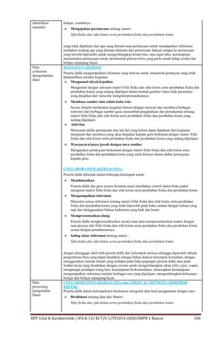 RPP IPA KELAS 7 SMP Bab 3. zat dan karakteristiknya | PDF