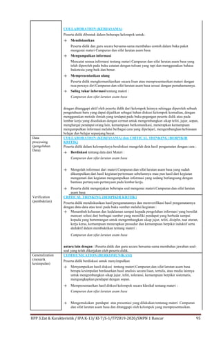 RPP IPA KELAS 7 SMP Bab 3. zat dan karakteristiknya | PDF