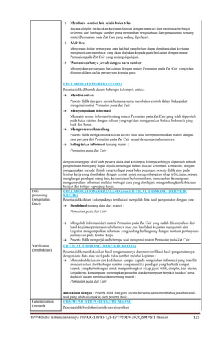 RPP IPA KELAS 7 SMP Bab 4. suhu dan perubahannya | PDF