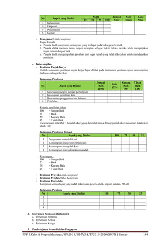 RPP IPA KELAS 7 SMP Bab 5.kalor dan perpindahannya | PDF