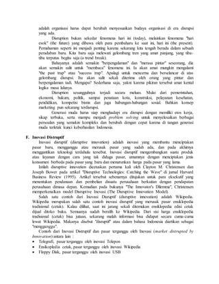 Distruption Era. Universitas Mercu Buana. 2019 | PDF