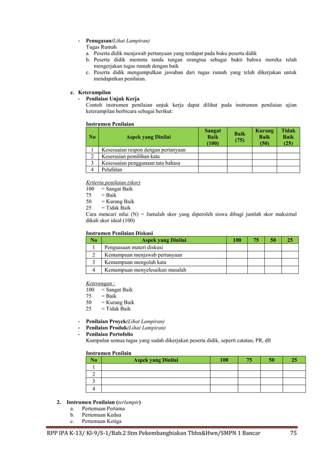 RPP IPA KELAS 9 Bab.2. Sistem Perkembangbiakan Tumbuhan dan Hewan | PDF
