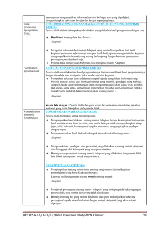 RPP IPA KELAS 9 SMP Bab 3.Pewarisan Sifat | PDF