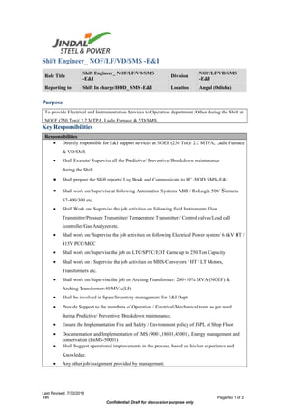 14. shift engineer noef lf_vd sms-e&i | PDF