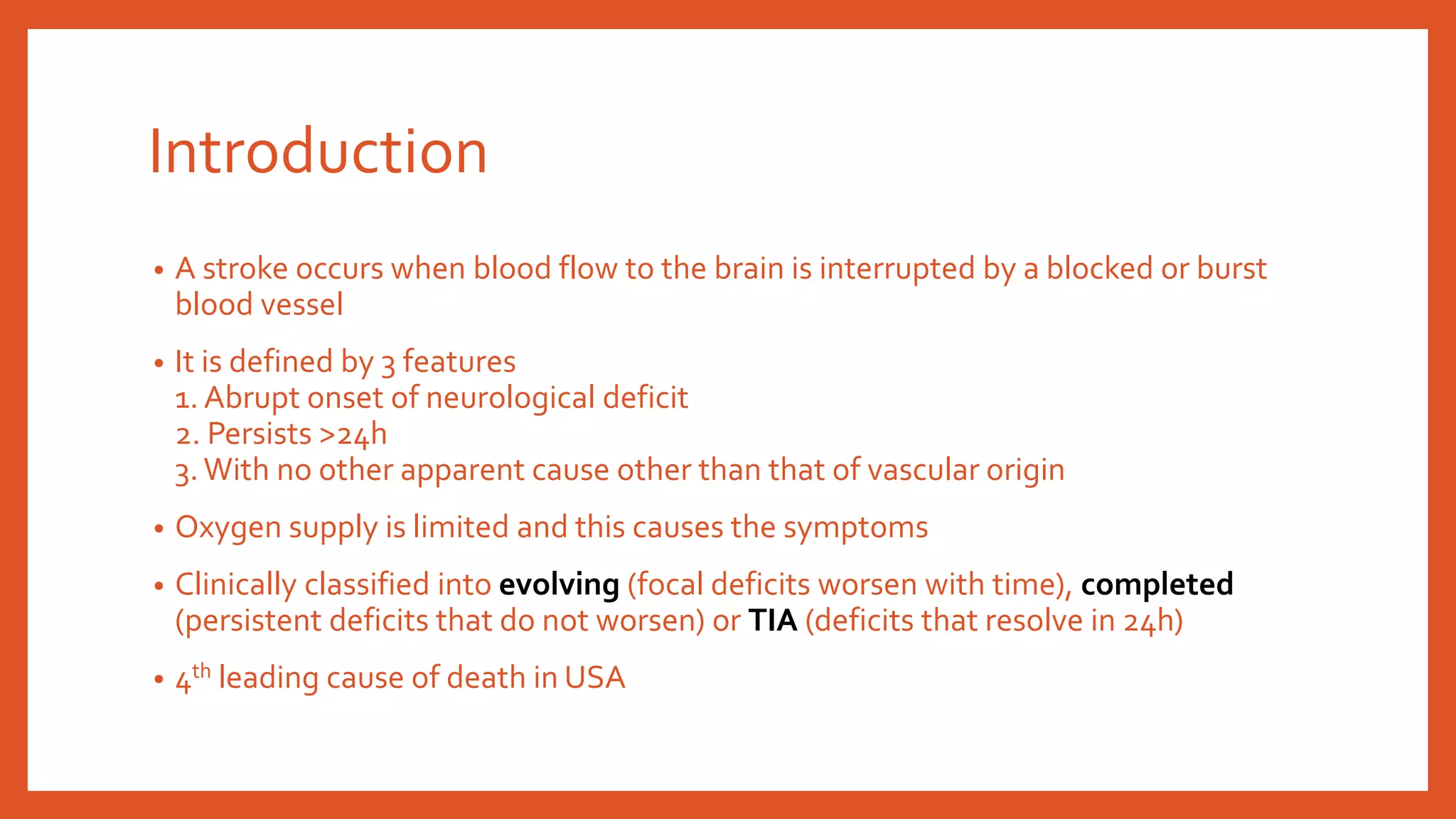 Stroke (Ischemic and Hemorrhagic) | PPTX