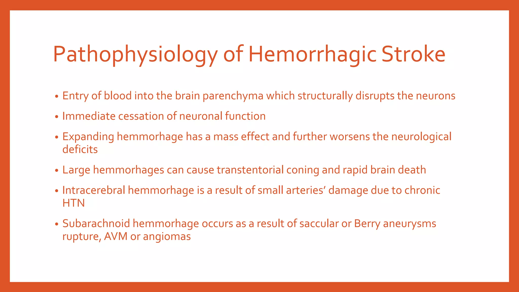 Stroke (Ischemic and Hemorrhagic) | PPTX