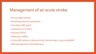 Stroke (Ischemic and Hemorrhagic) | PPTX