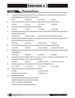 photosynthesis | PDF