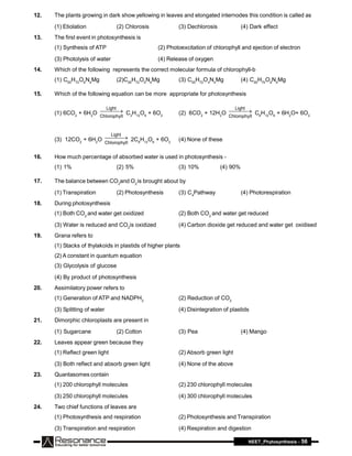 photosynthesis | PDF