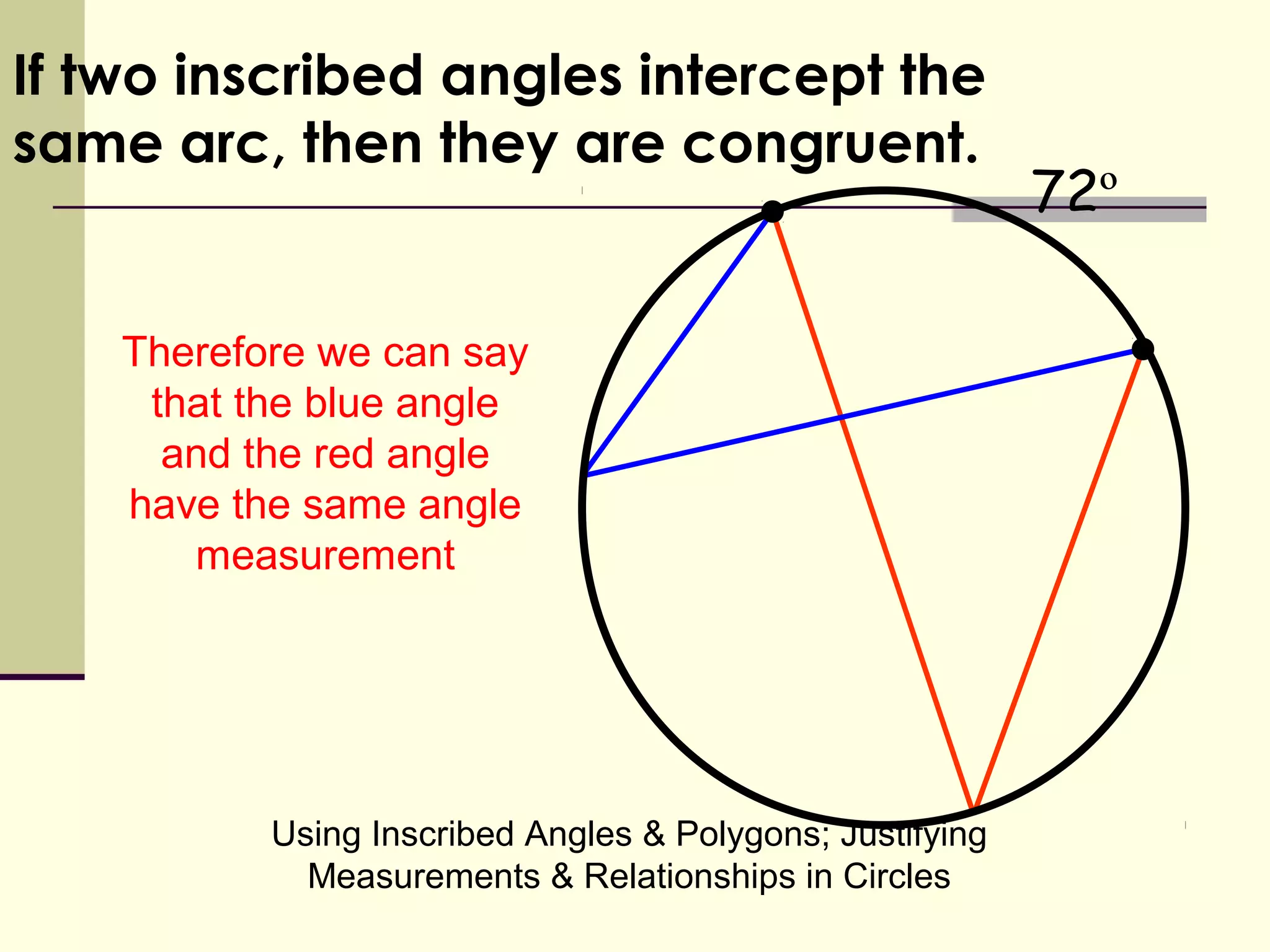 14 1 inscribed angles and intercepted arcs | PPT