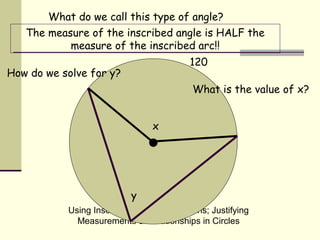 14 1 inscribed angles and intercepted arcs | PPT