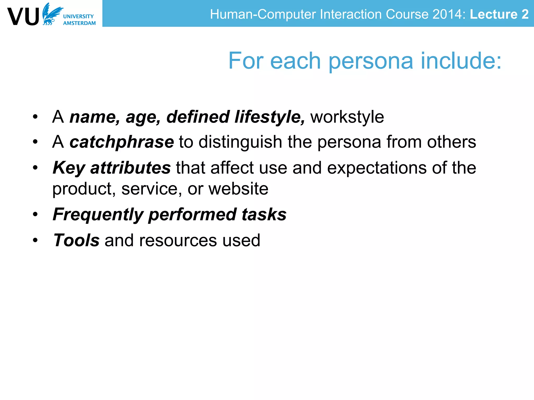 Lecture 2: Human-Computer Interaction: Conceptual Design (2014) | PDF