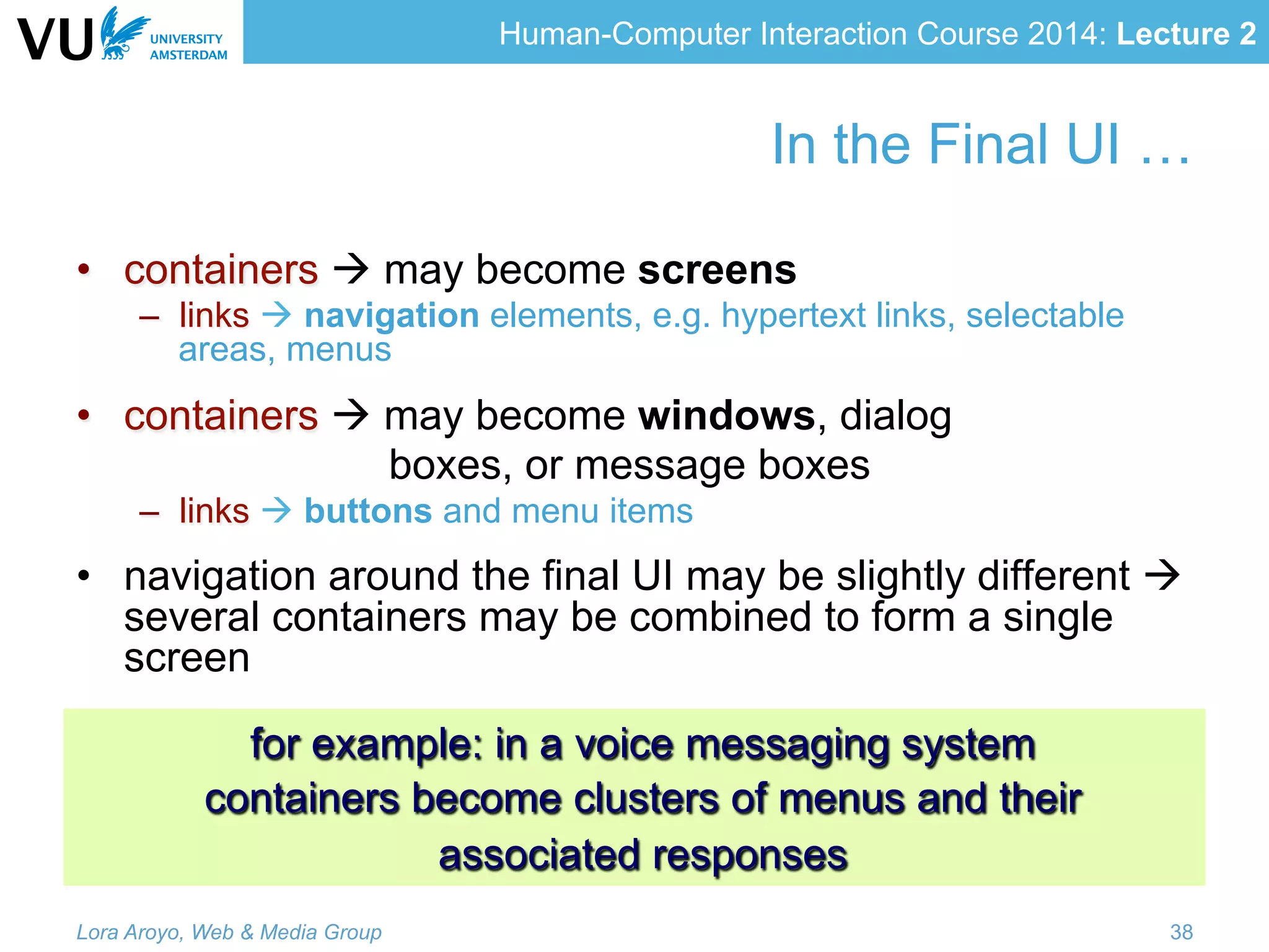 Lecture 2: Human-Computer Interaction: Conceptual Design (2014) | PDF