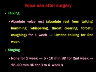 Benign lesions of larynx | PPT