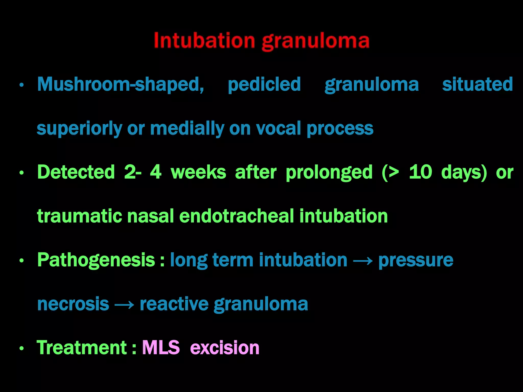 Non neoplastic and benign lesions of larynx | PPT