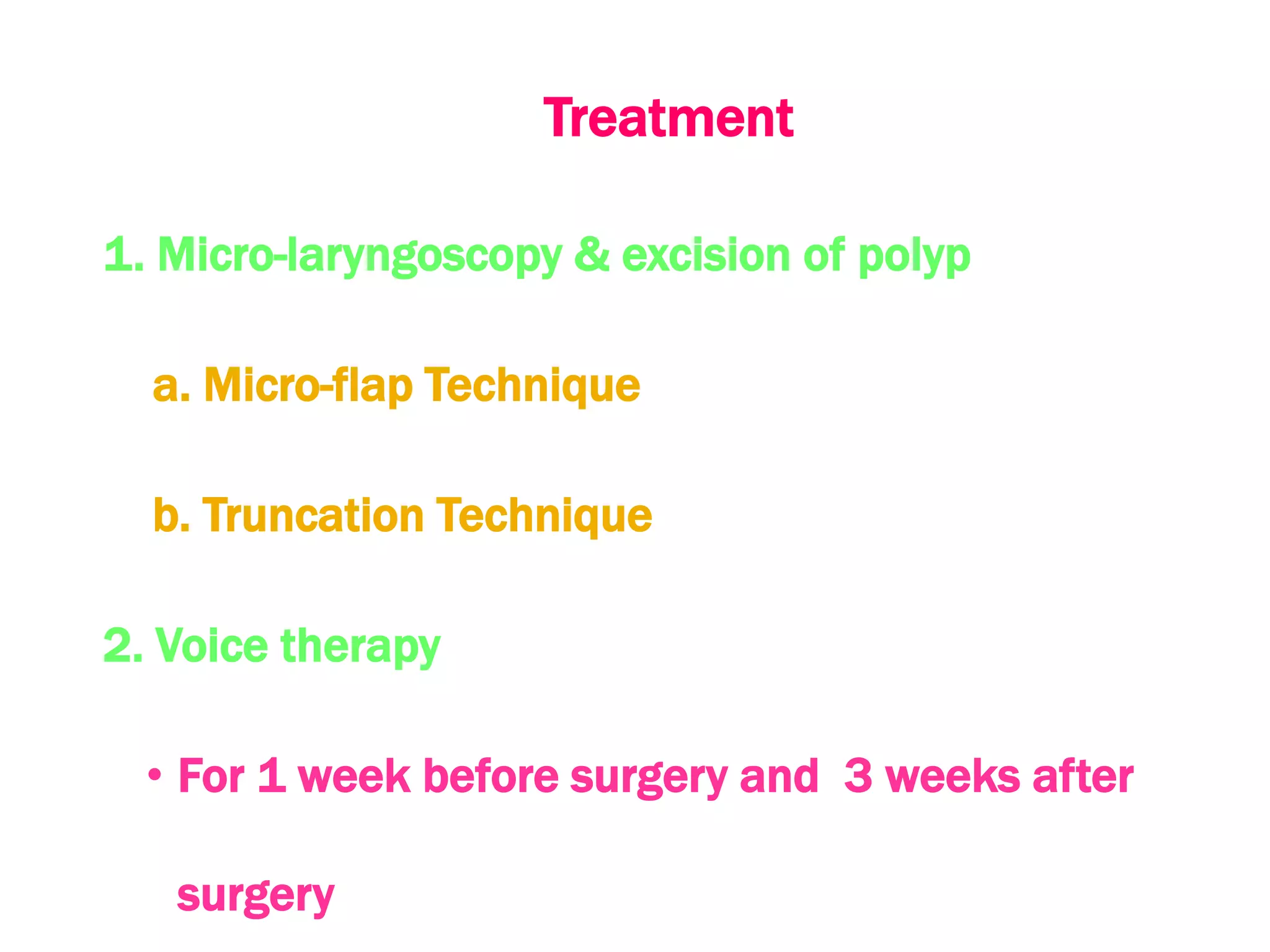 Benign lesions of larynx | PPT