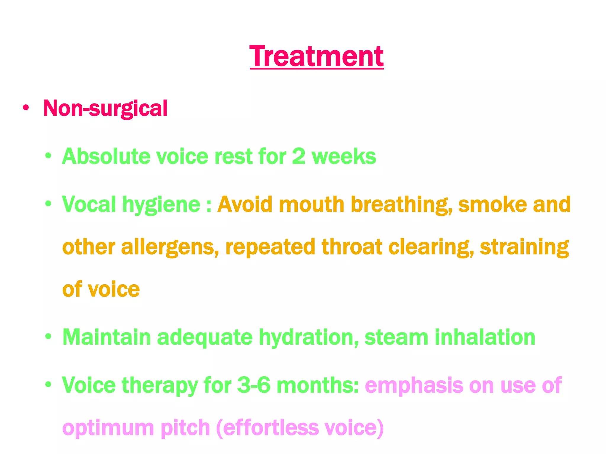 Benign lesions of larynx | PPT