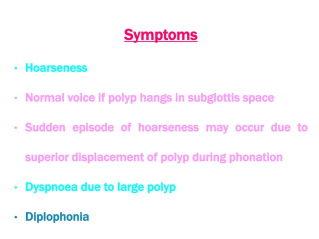 Benign lesions of larynx | PPT | Ear, Nose and Throat Conditions ...