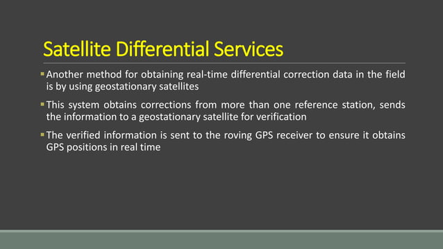 DIFFERENTIAL GPS (DGPS) | PPTX