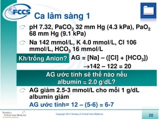 theo dõi cân bằng oxy và tình trạng toan kiềm | PDF