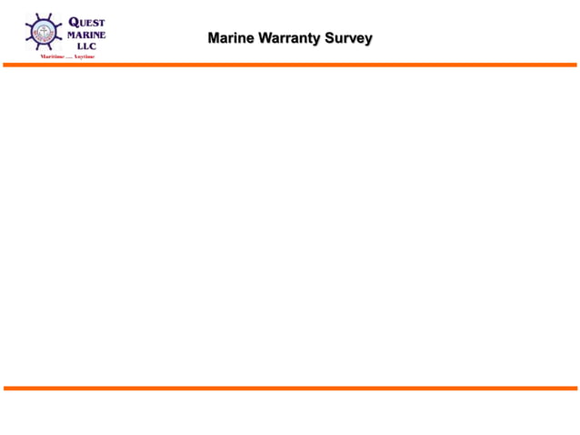 Marine Warranty Survey | PPTX