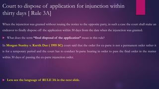 O. XXXIX Temporary injunctions and interlocutory orders of CPC,1908 | PPTX