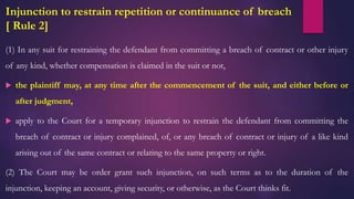 O. XXXIX Temporary injunctions and interlocutory orders of CPC,1908 | PPTX