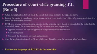 O. XXXIX Temporary injunctions and interlocutory orders of CPC,1908 | PPTX