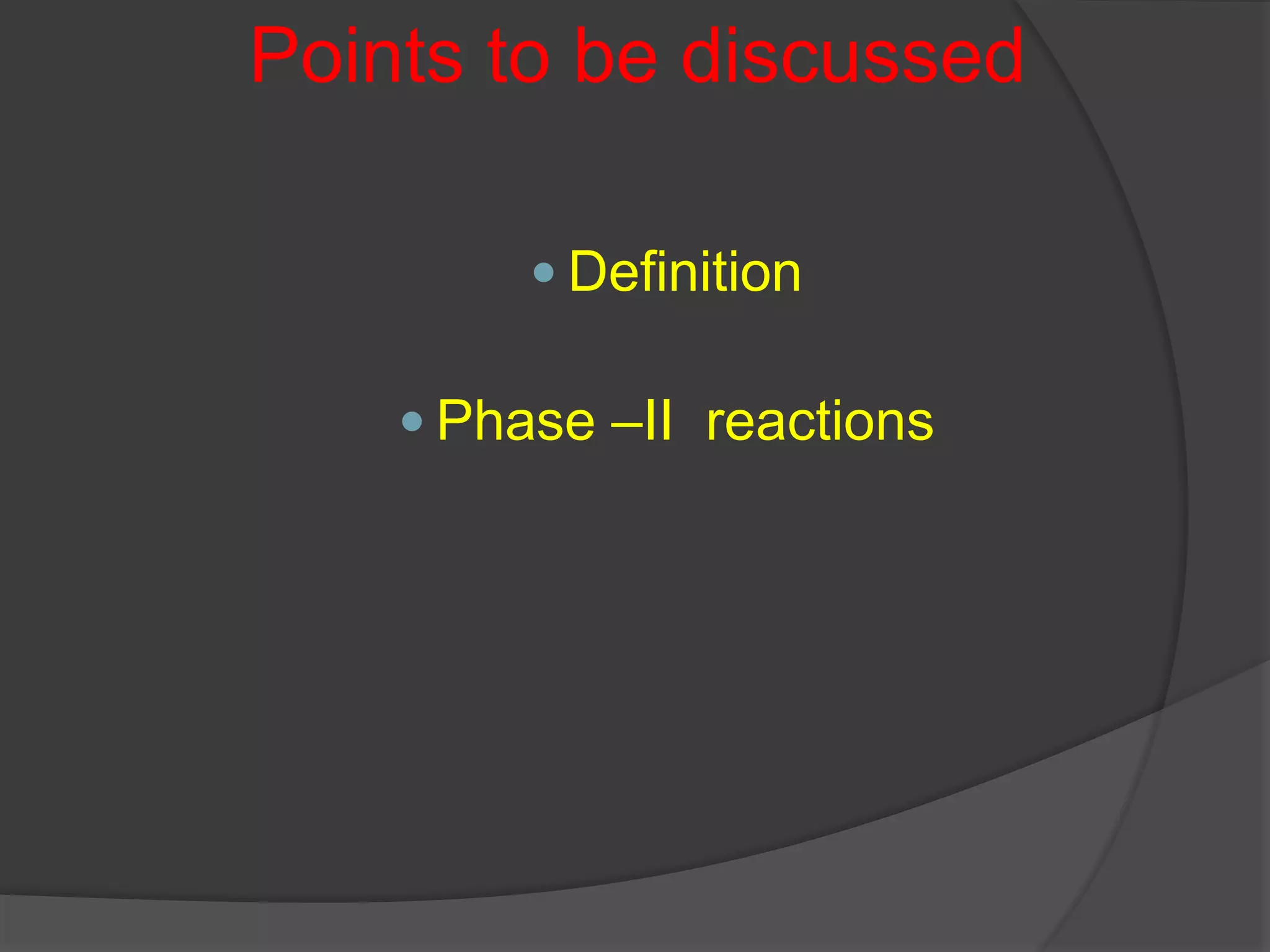 Drug metabolism Phase II reaction | PPTX
