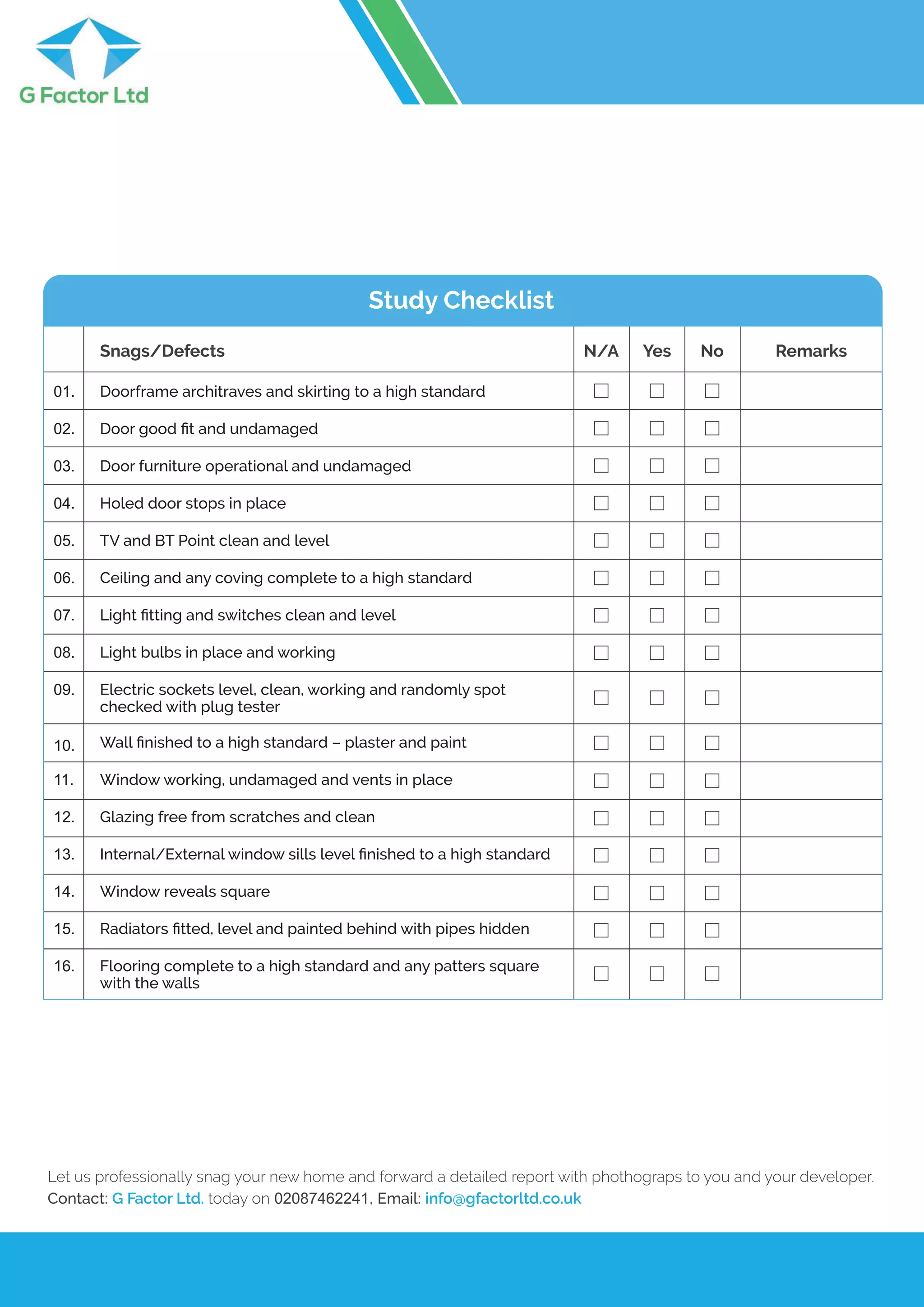 Study Checklist | PDF
