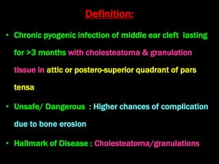 14. chronic suppurative otitis media attico antral disease | PPT