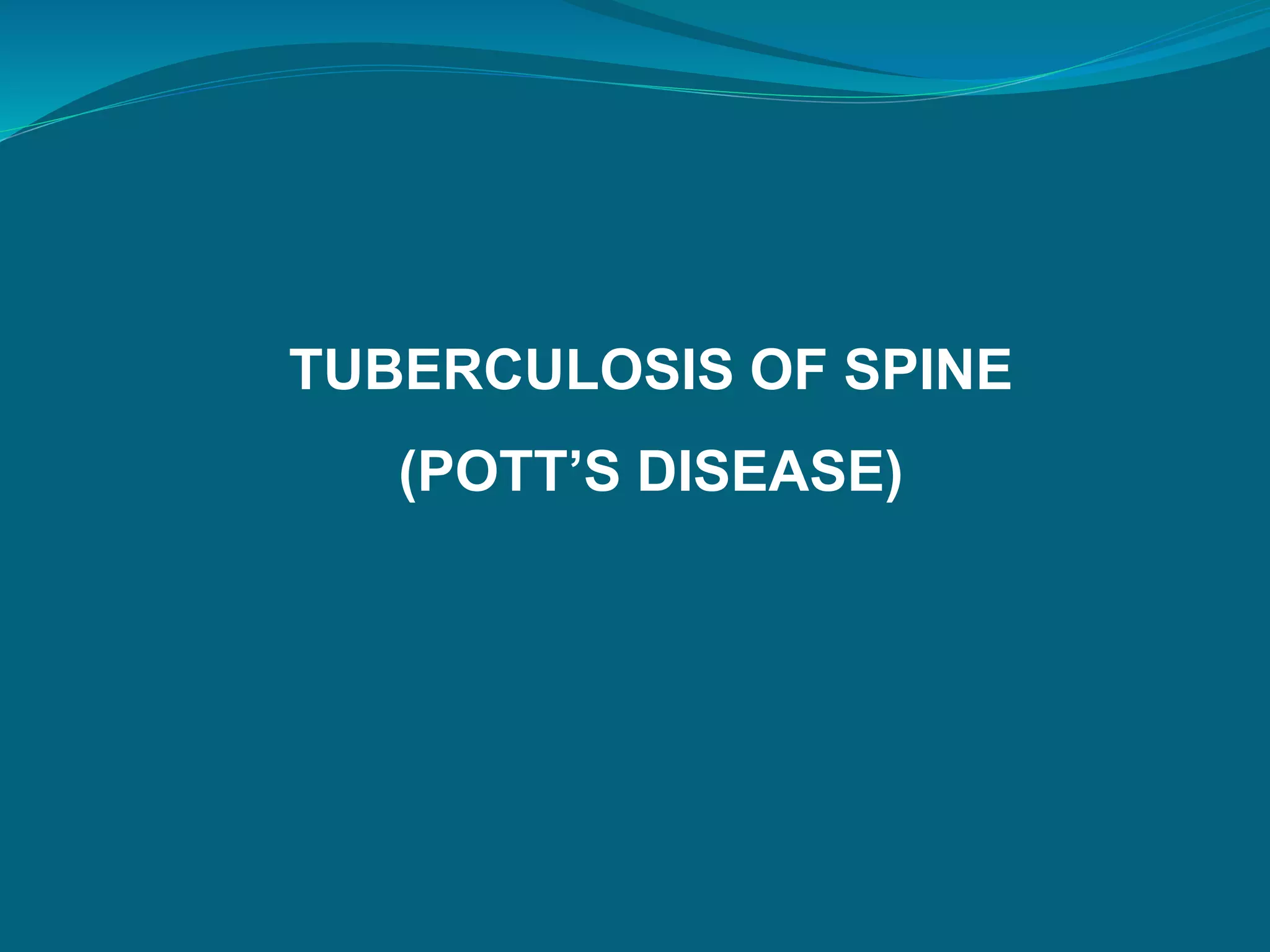 Tuberculosis spine | PPT
