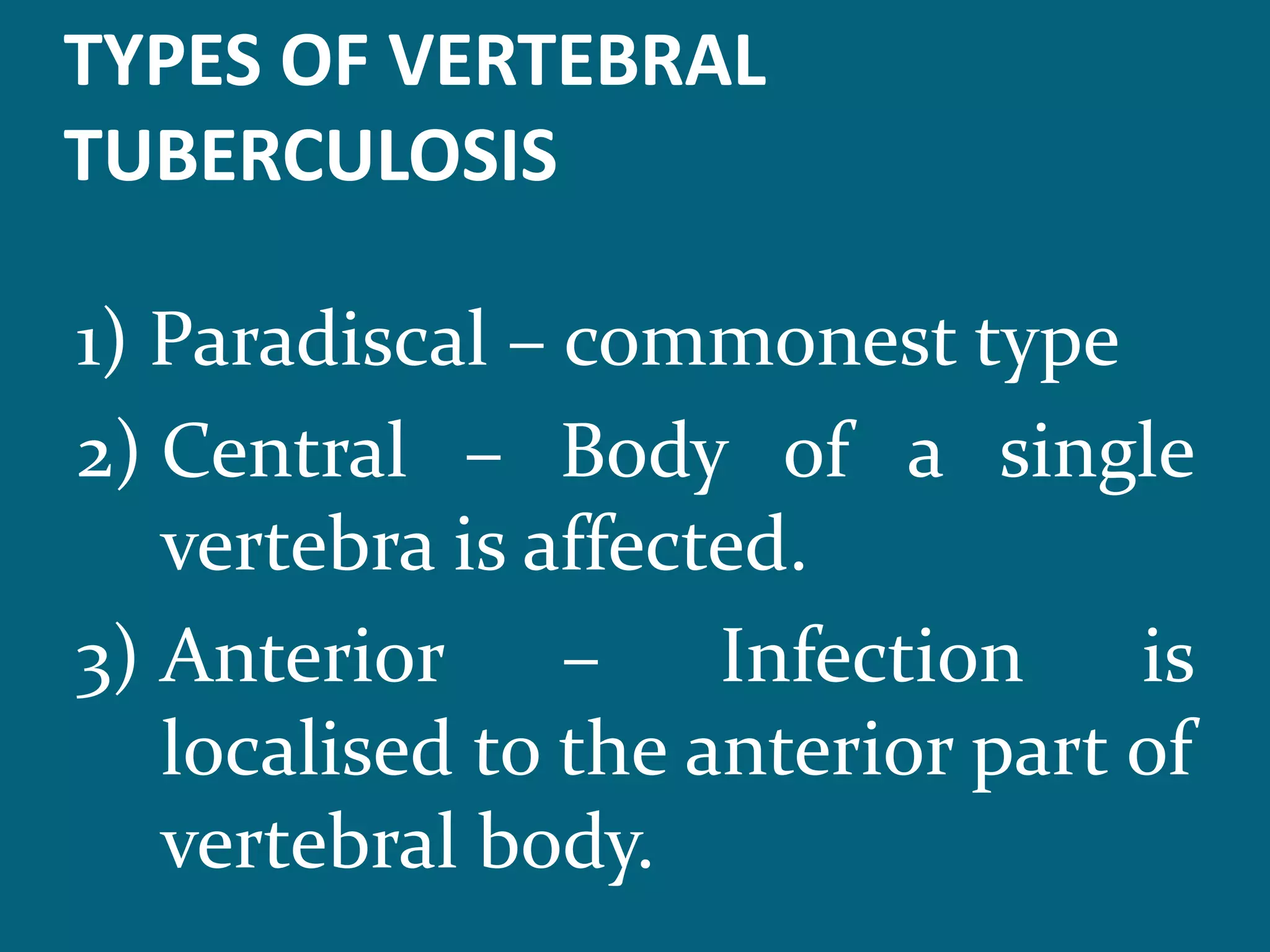 Tuberculosis spine | PPT