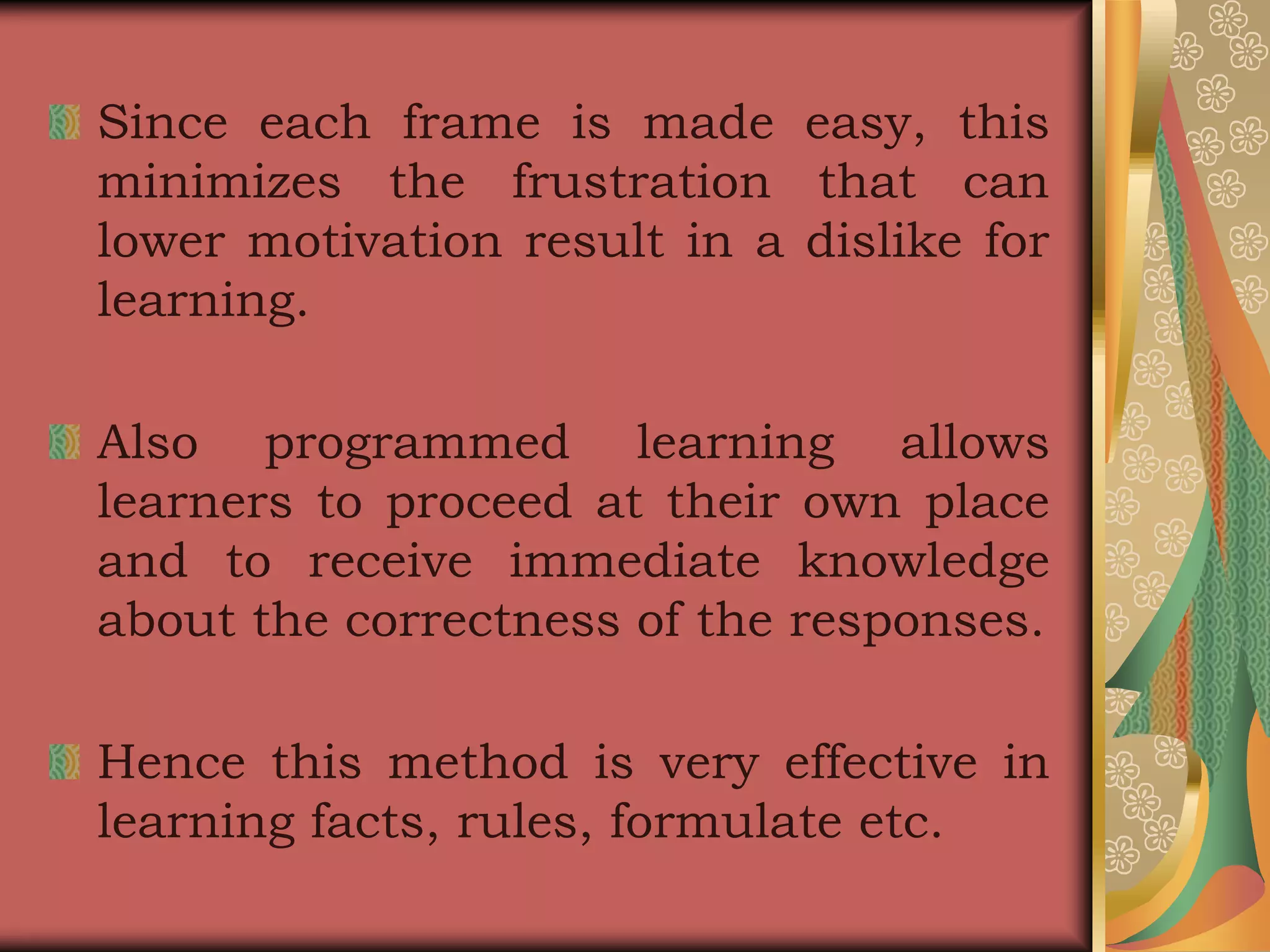 Methods of teaching - Programmed learning | PPSX | Programming Languages | Computing
