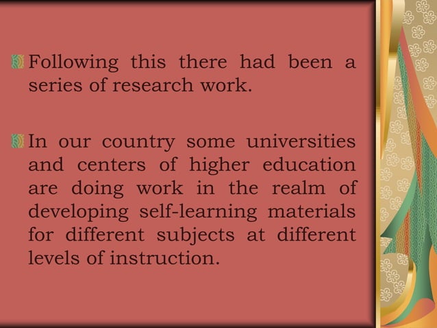 Methods of teaching - Programmed learning | PPSX | Programming Languages | Computing