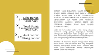 Memprediksi kebangkrutan | PDF