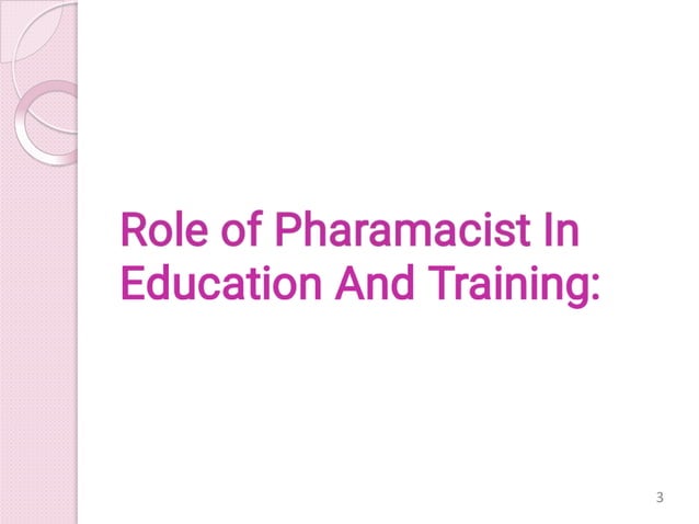Education and training program in the hospital | PPTX