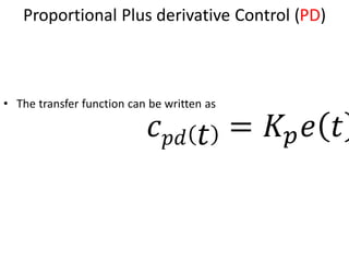 PID controller, P, I and D control Comparison PI, PD and PID Controller ...