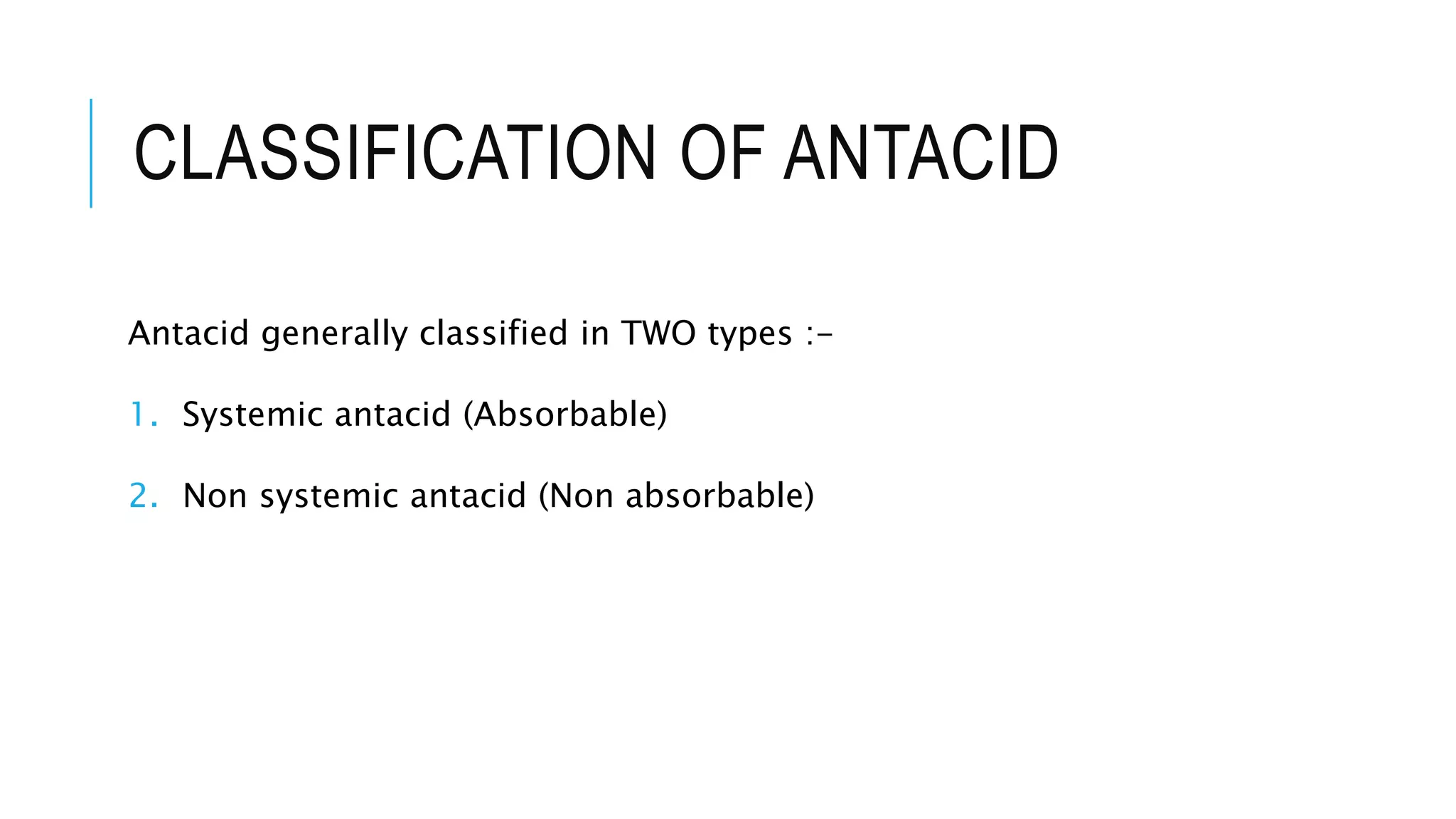 GASTRO INTESTINAL AGENT (ANTACID) | PPTX