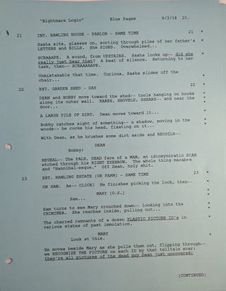 14.05 Nightmare Logic script (blue pages) | PDF