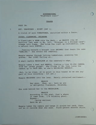 14.05 Nightmare Logic script (blue pages) | PDF