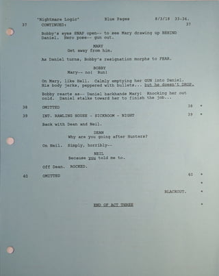 14.05 Nightmare Logic script (blue pages) | PDF