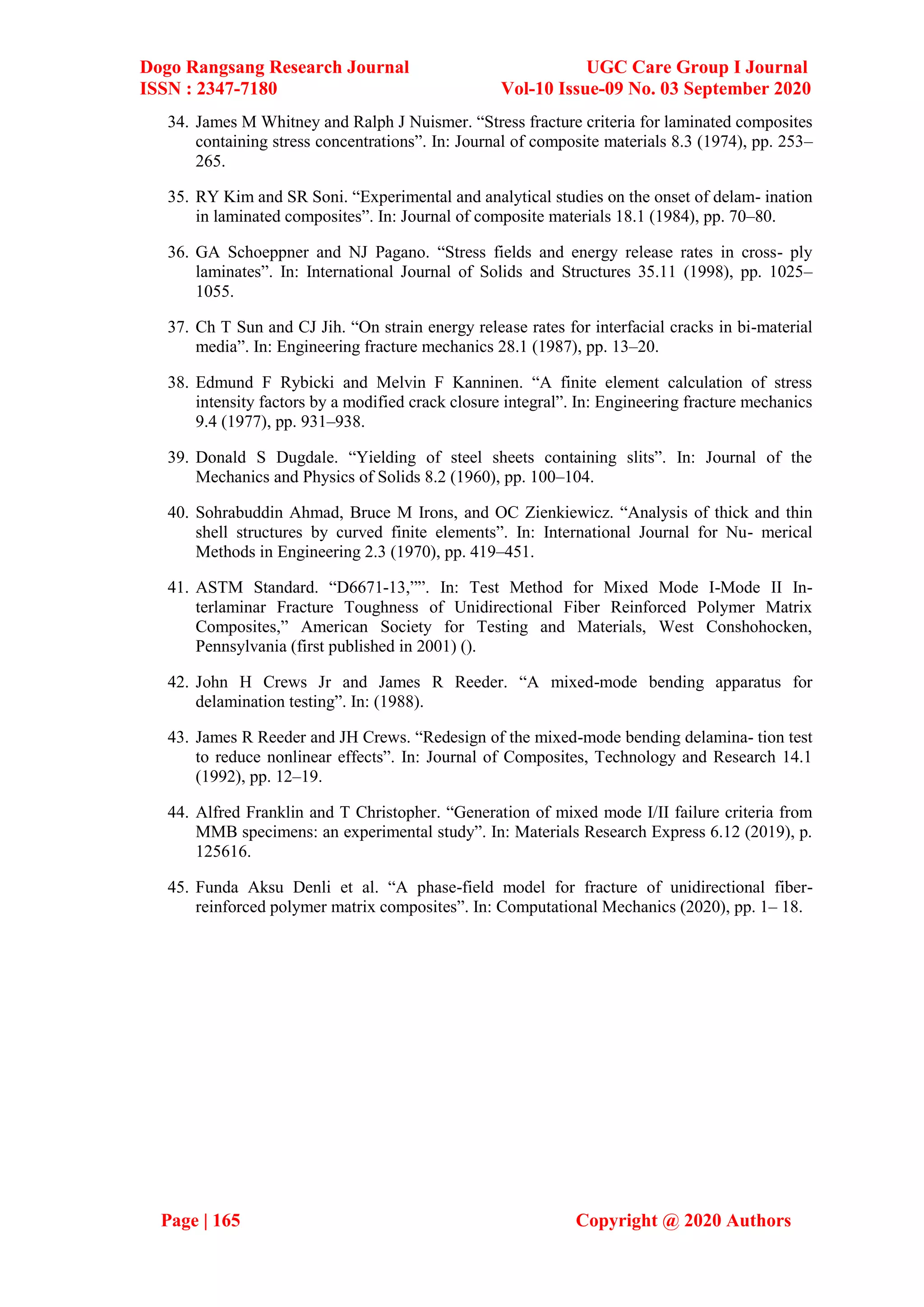 14. a review cohesive zone modeling of laminated composite beam | PDF