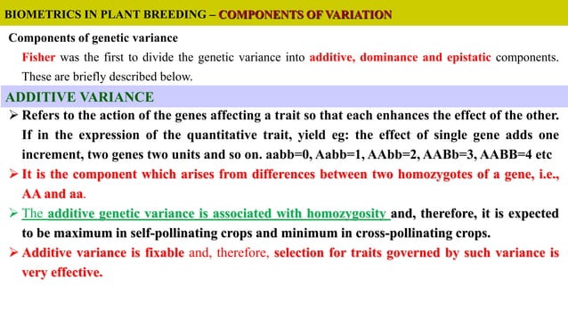14. components of genetic variation | PPTX | Genetics | Science