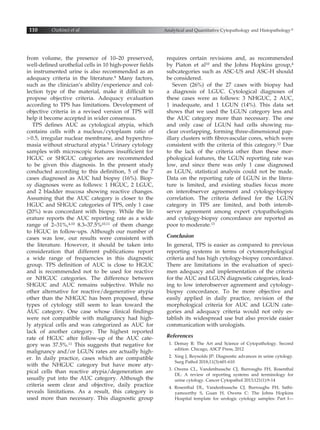 Is the Paris System Sufficient for Reporting Urinary Cytology? | PDF