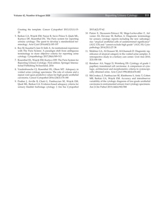 Is the Paris System Sufficient for Reporting Urinary Cytology? | PDF