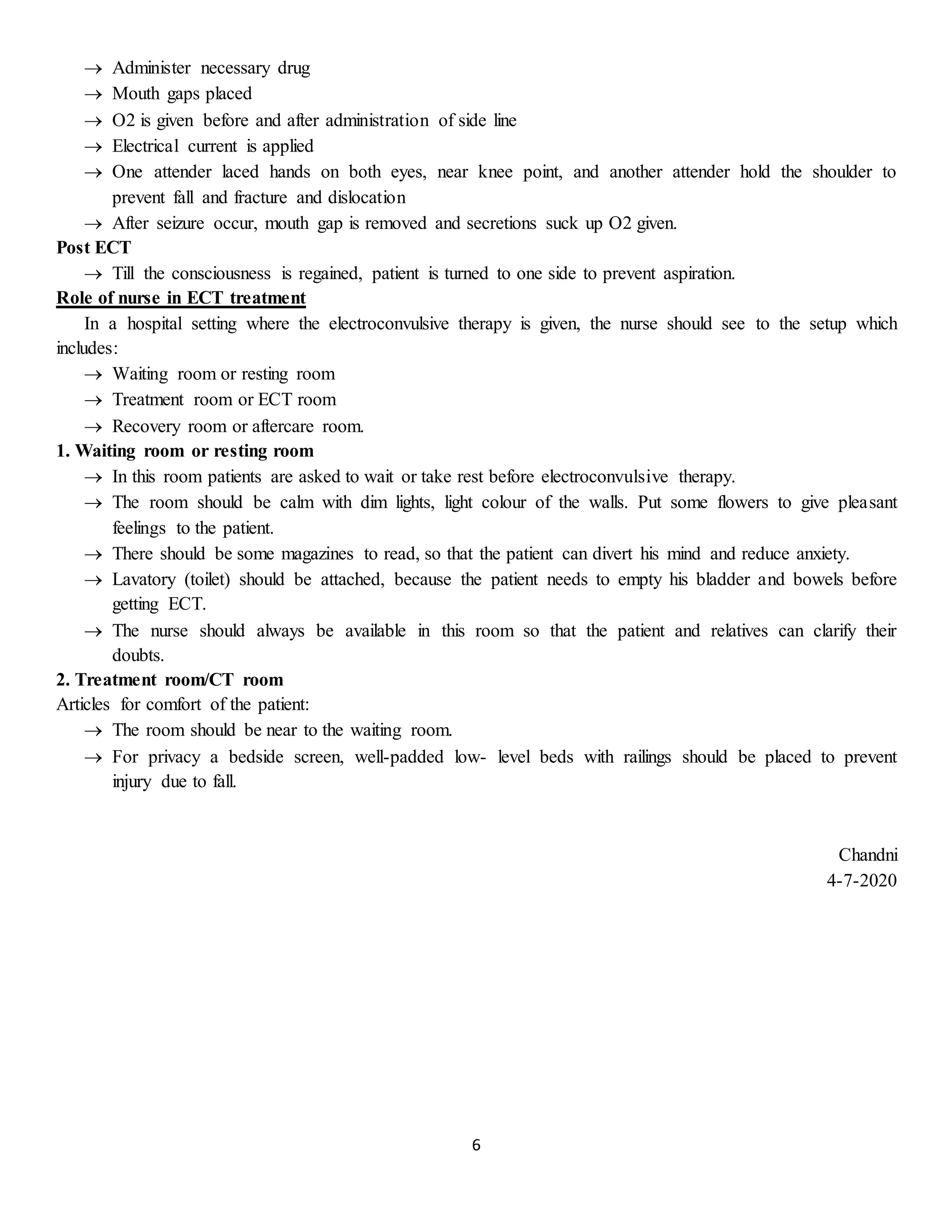 ECT - electroconvulsive therapy | PDF